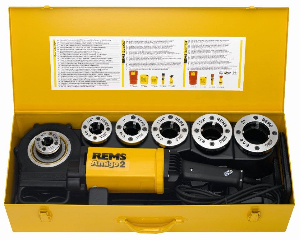REMS Amigo 2 Set R 1/2 - 2˝ - Elektrické - Závitořezy - Nipo Tools s.r.o.
